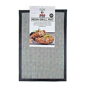 BBQ Butler Non-Stick BBQ Mesh Grill Mat- Perfect For Smokers - Traeger, Green Egg, Kamodo Compatible