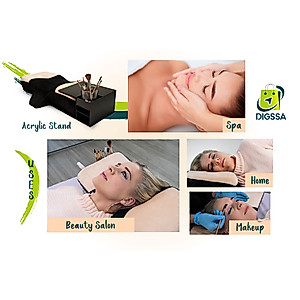 DIGSSA Lash Pillow for Lash Extension - Eyelash Pillow for Beauty Salon Ergonomic and Comfortable Curve for The Neck and Head Support,Cervical Protection with Premium Memory Foam and Pillowcase