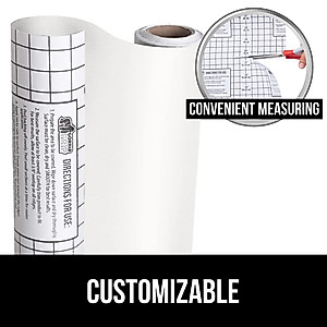 Gorilla Grip Peel and Stick Paper for Book Covers, Countertops, Drawers, Kitchen Cabinets, Shelves, and Crafts, Protective Easy Install Removable Vinyl Adhesive Liners, 11.8 INx10 FT Roll, Clear Matte