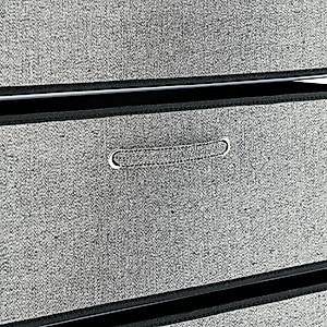 Niccae Fabric Dresser for Bedroom,Organizer Unit with Fabric Bin,5 Drawers of Easy-Pull Fabric Bins,Chest of Drawers for Closet,Living Room, Hallway,Children's Room