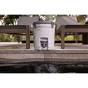 Stanley Adventure Water Jug, 2 Gallon Camping Water Container with Spigot, Leakproof BPA-Free Beverage Cooler with Double Wall Foam, Polar Swirl, Outdoor and Camping Essentials