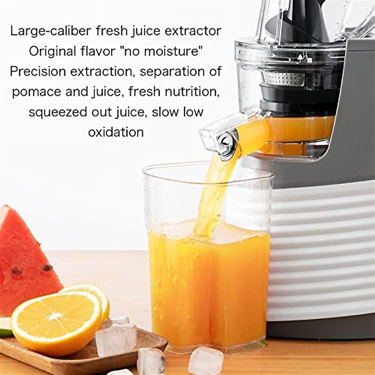 TANACC Portable Juice Blender Large caliber Electric Fruit Juicer Separation pomace juice Blender Machine Mixer vegetables food processor