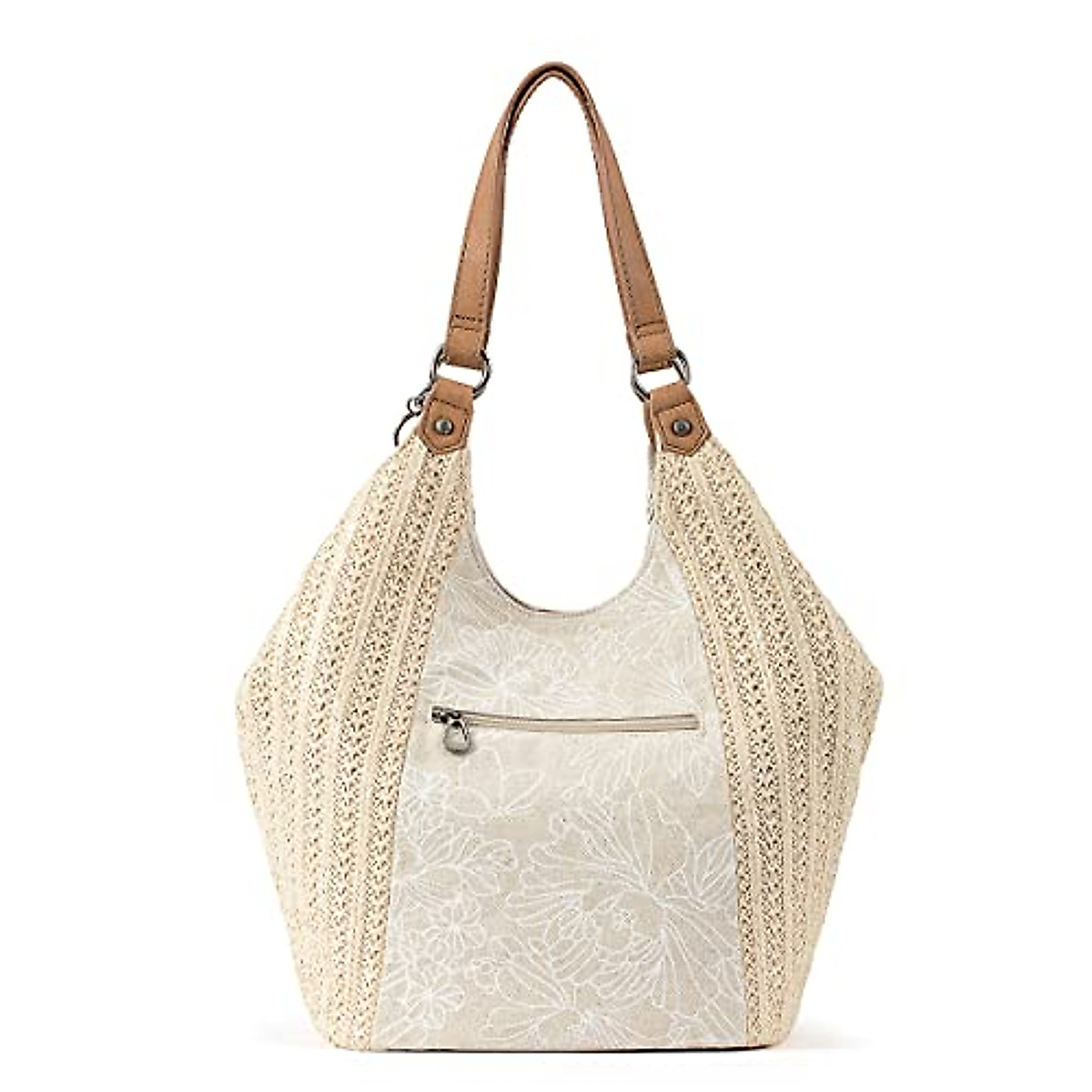 Sakroots womens Roma Straw Shopper, White Flower Blossom, One Size US