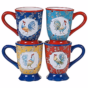 Certified International Morning Bloom 16 Piece Dinnerware Set, Service for 4, Multicolored