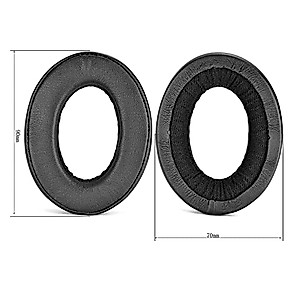 VEKEFF ZIk1.0 Ear Pads - Replacement Ear Cushion Compatible with Parrot Zik (Zik1, Zik 1.0) Wireless Headphones (Faux Leather)