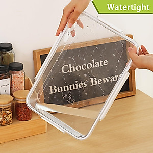 Moretoes 2.2L Fridge Organizer Refrigerator Organizer Bins with Lids Bacon Storage Container - Includes Drain Plate to Keep Bacon Fresh and Delicious