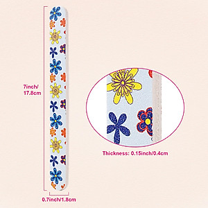 IFUNSON Professional Nail File, Colorful Double Sided120/180 Grit Emery Boards, Manicure Pedicure Tool and Nail Buffering Files, 10 Pack