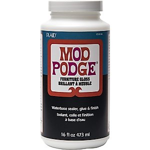 Mod Podge Waterbase Sealer, Glue and Finish for Furniture (16-Ounce), CS15126 Gloss Finish