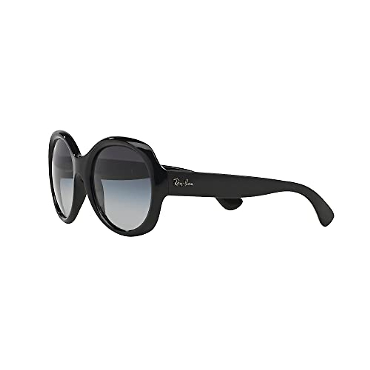 Ray-Ban Women's RB4191 Round Sunglasses, Black, 57mm