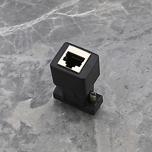 ECSiNG 2PCS 9-Pin RS232 DB9 to RJ45 Serial Adapter Ethernet Converter for Standard 9 Pin D-sub RS-232 Devices Computer Laptop Printer DB9-F to RJ45-F & DB9-M to RJ45-F