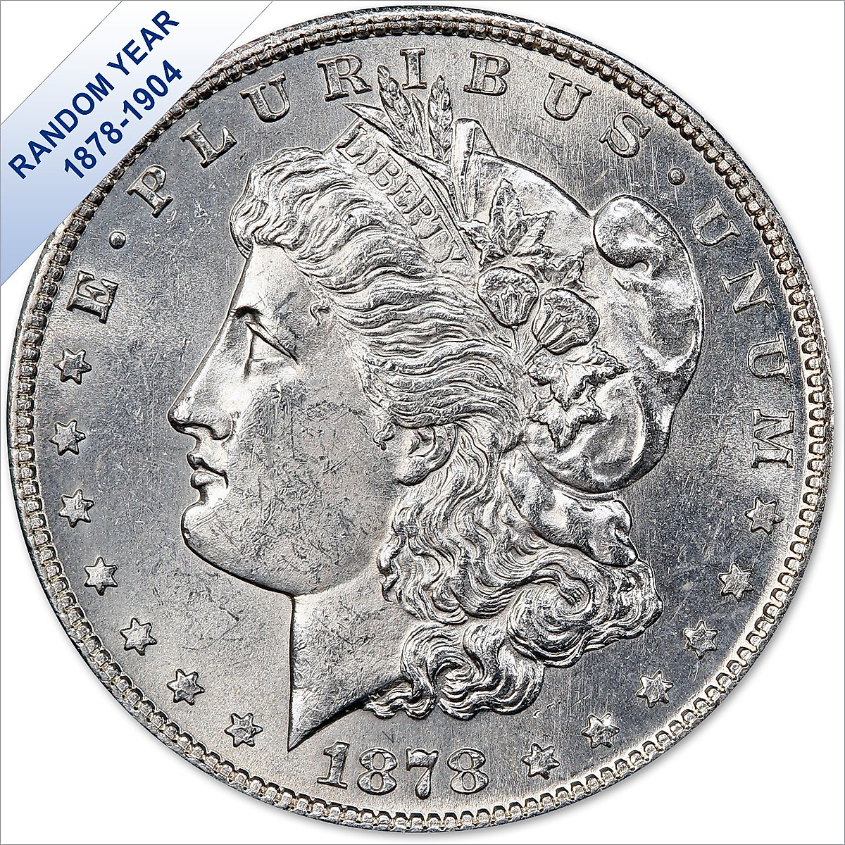 (1878-1904) Morgan Silver Dollar (BU) $1 Brilliant Uncirculated