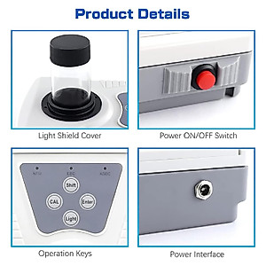 XDTKJDZ Water Quality Tester, Portable Digital Water Turbidimeter, Scientific Turbidity Meter, Measuring Range 0-200NTU, with LED Display, for Lab Water Treatment Plant Wine Industry