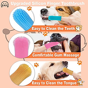 Generic Dog Tooth Brush, Dog Tooth Brushing Kit, Cat Toothbrush, Pet Brushing Kit,Dog Teeth Cleaner Keep Your Pet's Smile Bright with Our Premium Dental Care Tool Dog Finger Tootthbrush Silicon