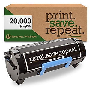 Print.Save.Repeat. Dell 9GG2G Extra High Yield Remanufactured Toner Cartridge for B3460 Laser Printer [20,000 Pages]