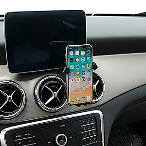 ITrims Car Accessories Dashboard Mount Mount Cell Phone Holder Adjustable Car Phone Holder for Mercedes-Benz GLA-Class X156 2015-2019 / CLA-Class C117/ A-Class W176 2013-2018 (Black)