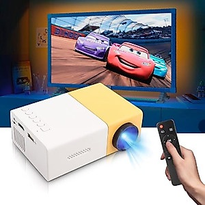 Mini LED Projector,Mini Portable Private Home Theater Projector,1080P HD Indoor&Outdoor Multi-Function Travel Projector,for Home Party/Entertainment venues/Outdoor Recreation(US)