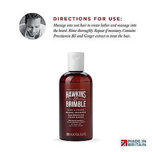 Hawkins & Brimble Hawkins Beard Shampoo, 250 ML
