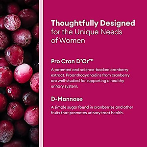 Probiotics for Women with Organic Prebiotics - 50 Billion CFU, D-Mannose & Cranberry Extract for Digestive, Immune & Feminine Support - 6 Probiotic Strains Selected for Women - Womens Probiotic - 30ct