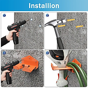 Fengone 2 Pack Garage Storage Garage Organizer Trimmer Rack Weedeater Hanger, for Grass Trimmer, Hedge Trimmer, Garage Trimmer, Weed Trimmer, Garden Tool, Garage Storage Organizer