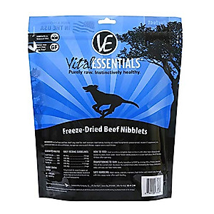 Vital Essentials Freeze Dried Dog Food, Beef Nibblets 16 oz