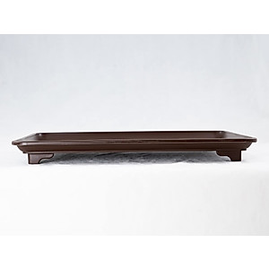 Calibonsai Japanese Deluxe Plastic Humidity / Drip Tray for Succulent & Bonsai Tree 12.5inchx 9inchx 1.25inch