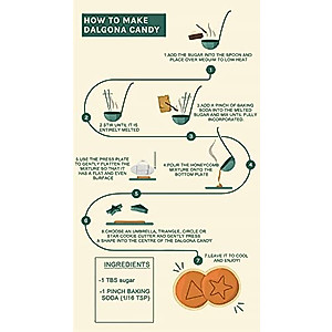 VAWcornic Squid Biscuits Sugar Pie Game Korean Sugar Candy Making Tools Set DALGONA Kit (18pcs in 1set), Mold, Press Stainless Steel