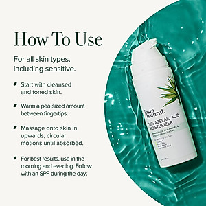 InstaNatural 10% Azelaic Acid Moisturizer, Face Moisturizer with Vitamin C, Hyaluronic Acid, Green Tea Extract, and Witch Hazel, For Roscesea, Acne Prone Skin and Hyperpigmentation