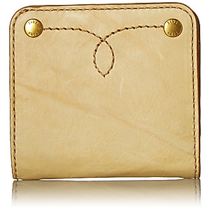 FRYE Women's Campus Rivet Small Leather Snap Wallet, Banana, One Size