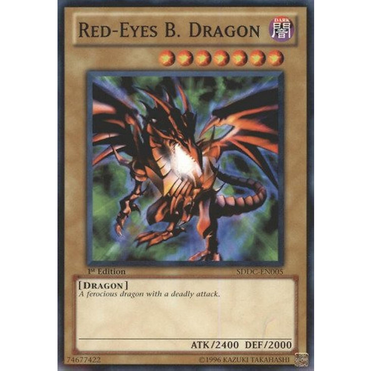Yu-Gi-Oh! - Red-Eyes B. Dragon (SDDC-EN005) - Structure Deck: Dragons Collide - 1st Edition - Common
