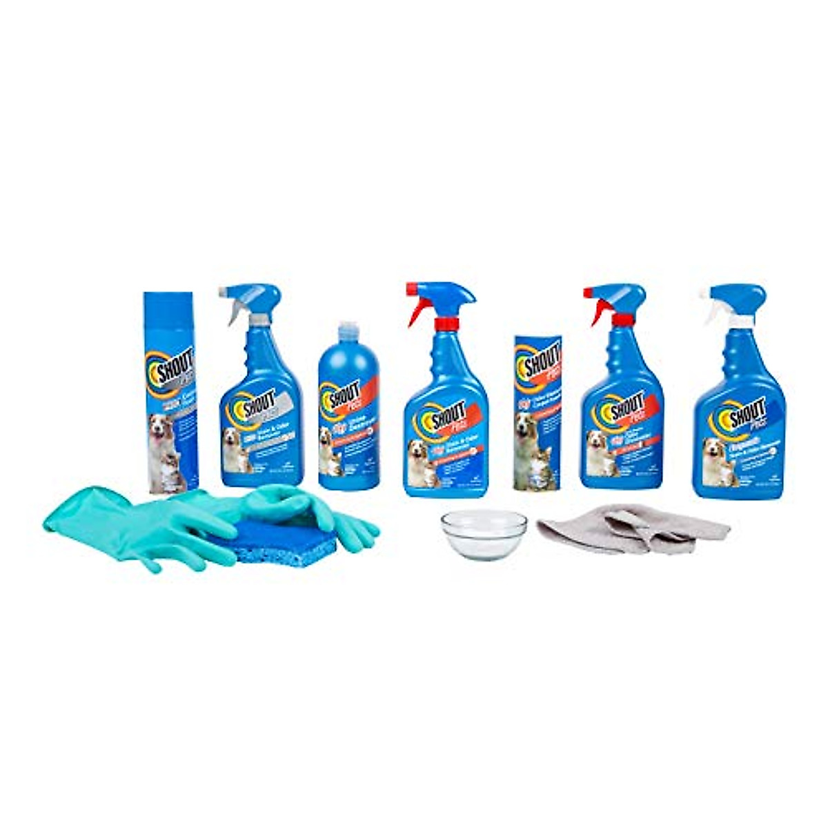 Shout for Pets Enzymatic Stain and Odor Remover | Carpet and Upholstery Cleaner in Fresh Scent, 32 Ounces | Easiest Way to Neutralize Pet Odors in Pet Households