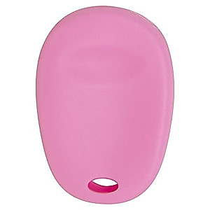 Keyless2Go Replacement for New Silicone Cover Protective Case for 4 Button Remote Key Fobs with FCC GQ43VT20T - Pink