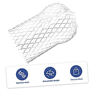 DOITOOL 12 pcs drain filter roof downspout strainer gutter balloon guard stainless filter strainer gutter downspout guard anti-blocking Screen Shield net safety mask Stainless steel