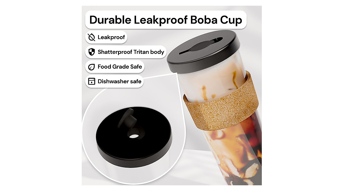 Dodoko Reusable Boba Cup: Perfect for Smoothies & Iced Coffee