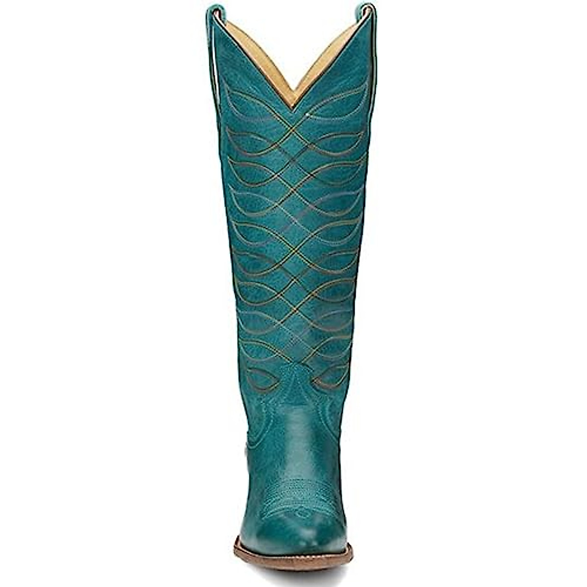 Justin Women's Whitley Western Boot Round Toe Turquoise 6 M US