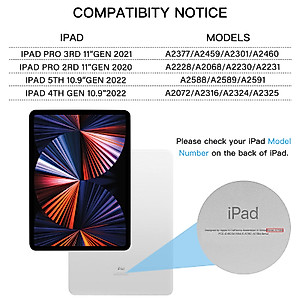 Tiaota Magnetic Keyboard Case for iPad Pro 11/10.9‑inch (3rd/2nd gen and ipad Air 5th gen), Magic Keyboard Case with iPadOS Shortcuts, Floating Cantilever Stand, with Backlit, Multi-Touch Trackpad