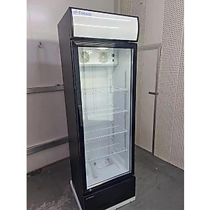 Dvasovio 23" W Refrigerator with Glass Doors, Commercial Upright Refrigerator Display Cooler with LED Lighting, Adjustable Shelves for Beverages, Beer, and Drinks