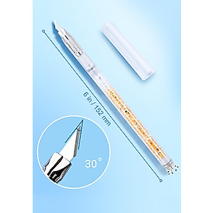 Exacto Knife Set, Bling Hobby Knife Pen with Blade Refills, Craft Cutting Tools for Scrapbooking Stencil Washi Tape Sticker Cutter, Pink