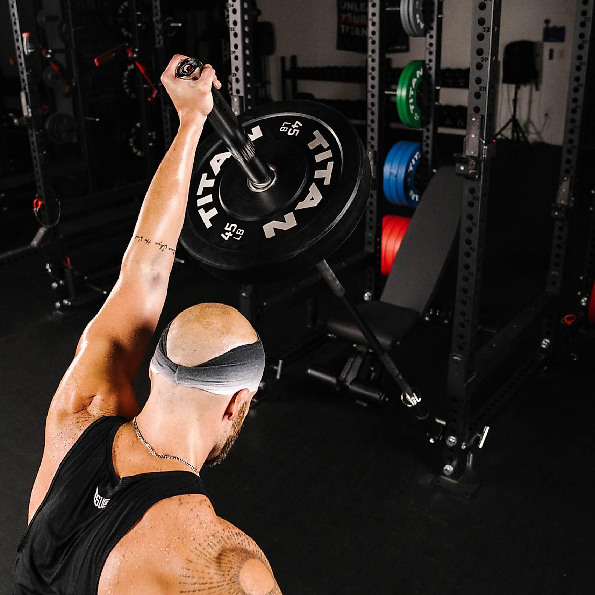 Titan Fitness Rack Mounted Landmine Attachment, Compatible with T2, T3, X3, Titan Series Power Racks, Includes Hole Mount Adapters, Fit 2" Olympic Bars