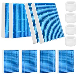 Gazeer 8-Pack Replacement Filters for LEVOIT Superior 6000S Smart Evaporative Humidifier + 4-Pack Top Fill Humidifier Replacement Filters for LEVOIT Humidifiers