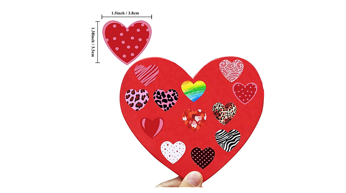 Beautiful Heart Stickers for Love & Celebrations