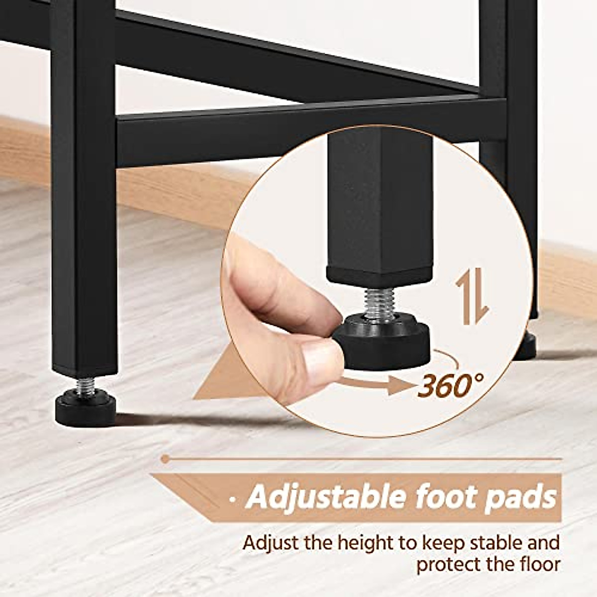 Yaheetech Over The Toilet Storage Cabinet with Sliding Door, Bathroom Oragnizer Shelf Over Toilet, Stable Freestanding Space Saving Toilet Stands with Adjustable Shelves for Bathroom, Rustic Brown