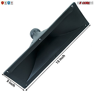 5Core 15x5 Inch Piezo Flush Mount Horn Tweeter with Compression Horn 8 Ohms, 260 Watt Car Pro Speakers HISE 15X5 1PC 5C-D26(Driver Unit)