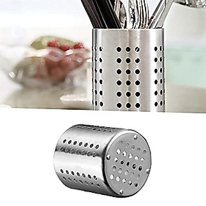 Yalych Utensil Caddy Chopsticks Lightweight Stand Cage Well Made Stainless Steel Stand Stable Cutlery Kitchen Utensils Container Cutlery Pen Holder
