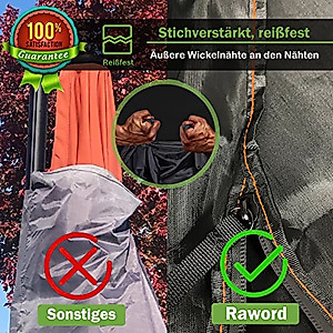 Raword Patio Umbrella Cover for 9ft to 11ft,Waterproof Offset Parasol Cantilever Umbrella Cover with Zipper Used for Outdoor,Garden,Hanging(Black)