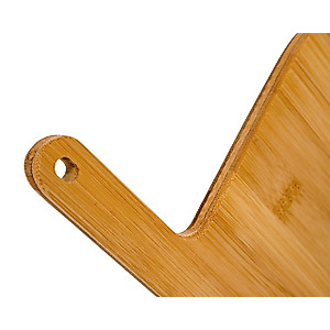 Camco Life is Better at The Campsite Retro RV Shaped Bamboo Wood Cutting Board for Food Prep-Doesn't Dull Knives, Resists Moisture (53089)