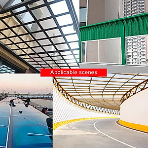 LVLDAWA Transparent Pc Endurance Sheet, Easy to Cut Bend Waterproof Panels, DIY Greenhouse Polycarbonate Plastic Board for Roofs Canopies Light Rooms (Color : Clear, Size : 1x5m)