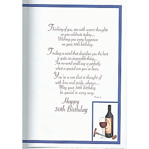 for ASpecial Son Happy 30th Birthday Card