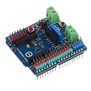 Sensor Expansion Board, 3.3V 5V Convenient 14 IO Expansion Module 6 Port Analog Digital 3P for Controller