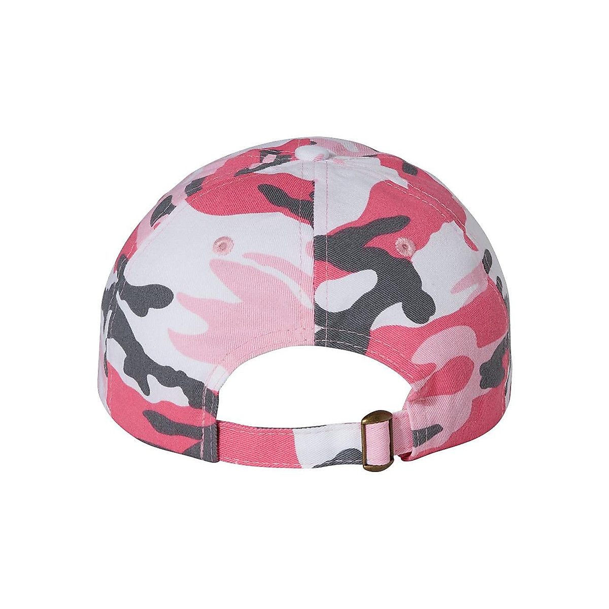 Valucap - Adult Bio-Washed Classic Dad Hat - VC300A - Adjustable - Pink Camo