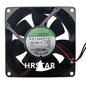 SUNON KD1208PTS1 12V 1.8W 8CM 80X80X25mm 2-Wire Chassis Power Cooling Fan